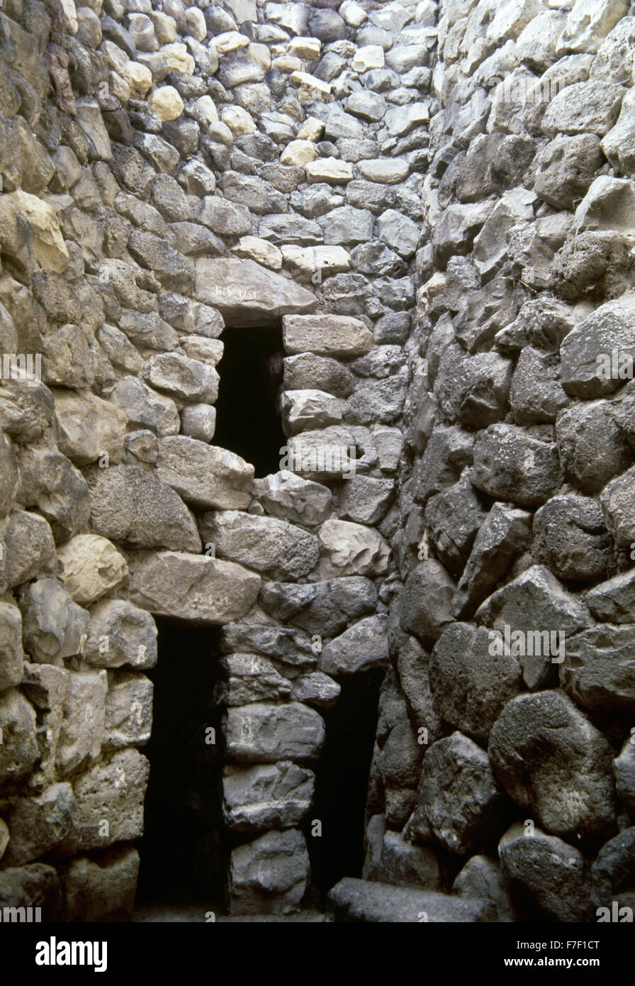 Italy. Sardinia. Nuragic civilization. Nuraghe monument, ancient ...