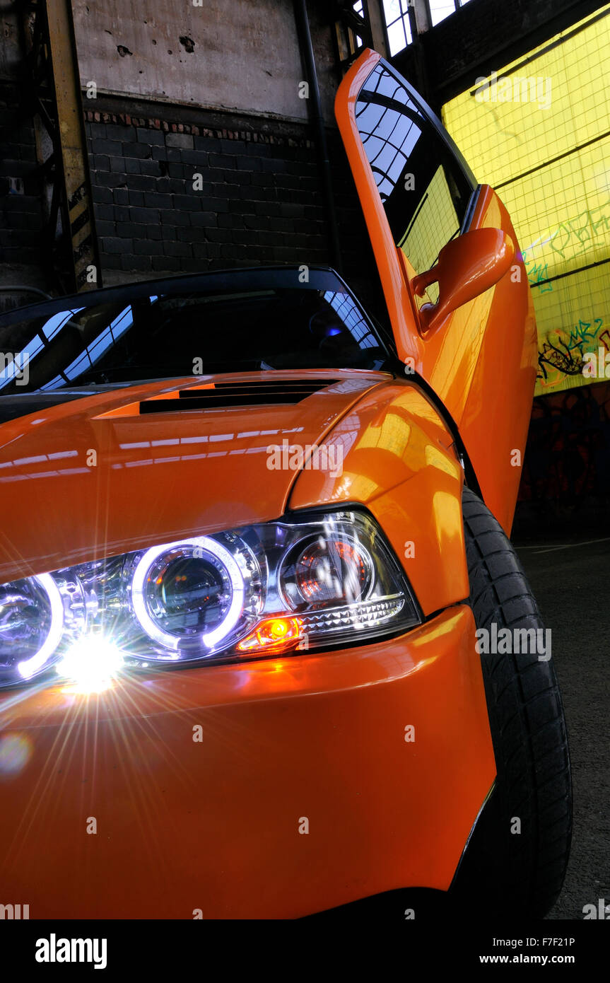 Orange Car Tuning
