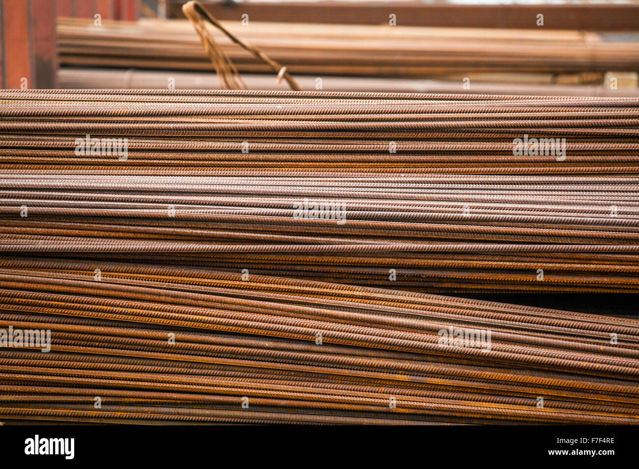 Stack of rods or bars Stock Photo - Alamy
