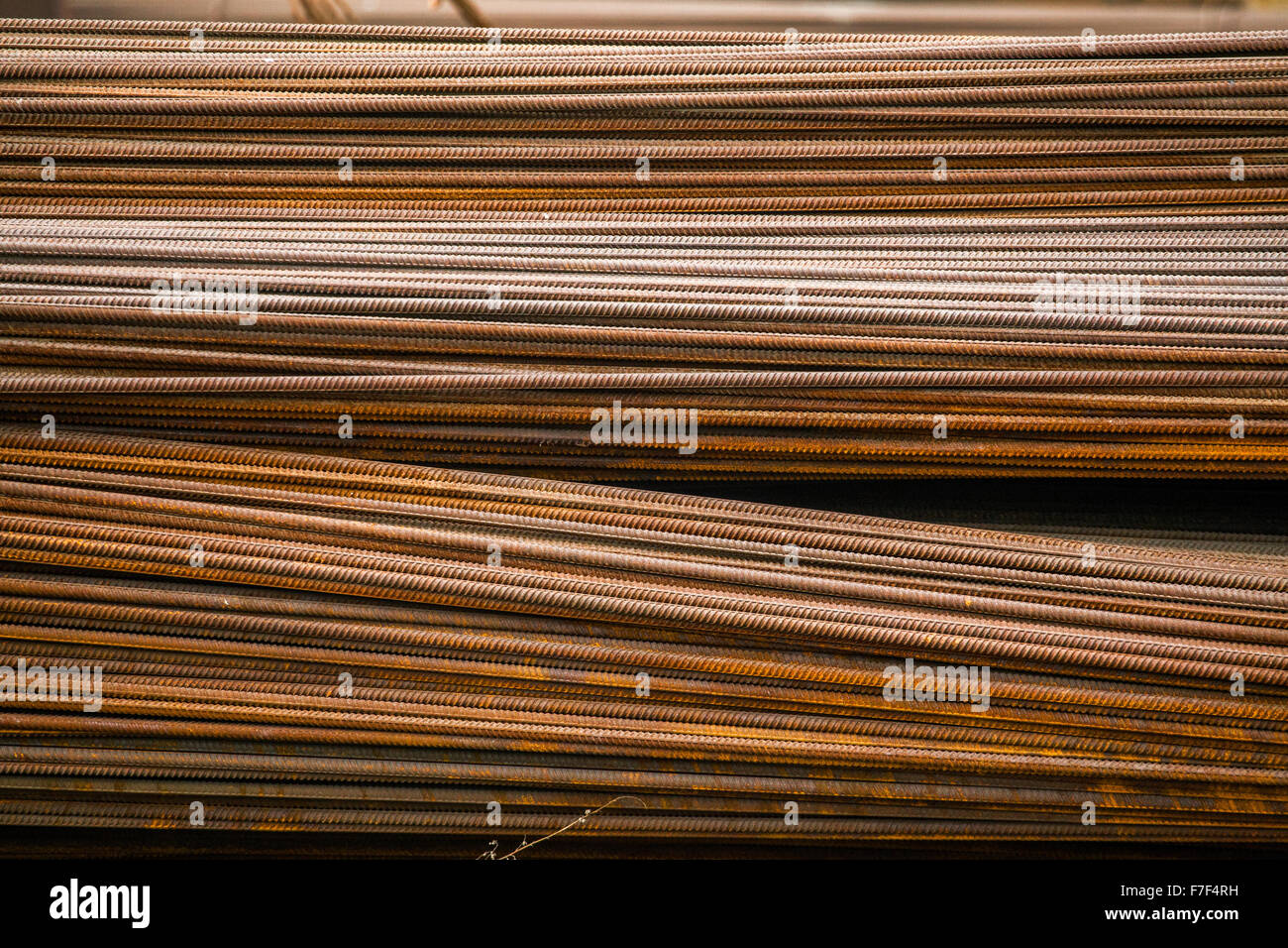 Stack of rods or bars Stock Photo - Alamy