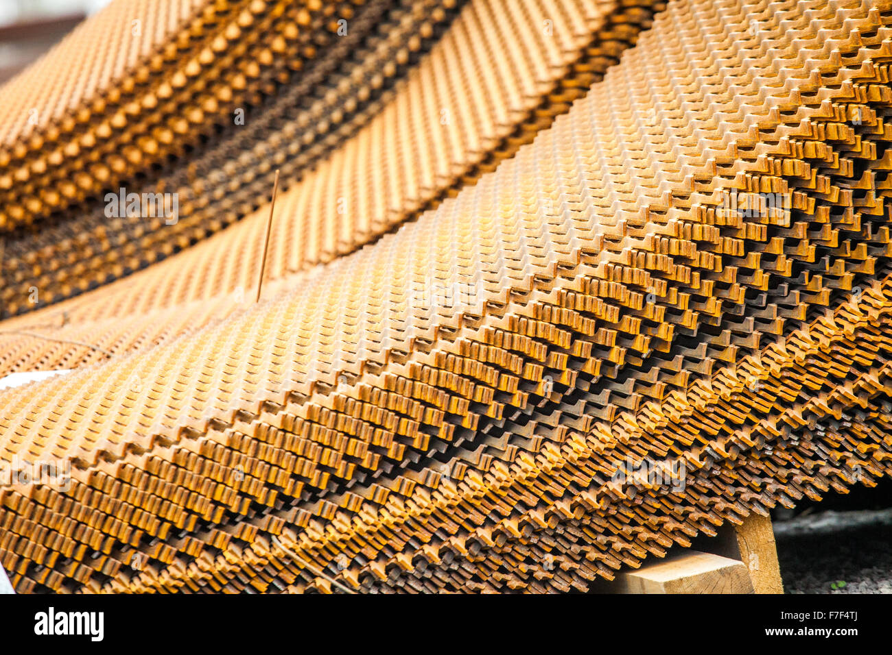 Steel grid at construction Stock Photo - Alamy