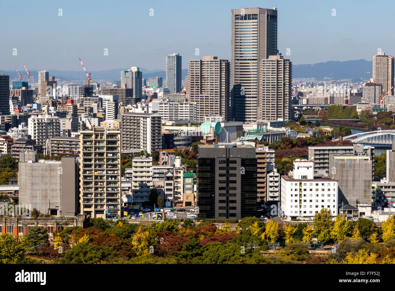 City osaka from top hi-res stock photography and images - Alamy