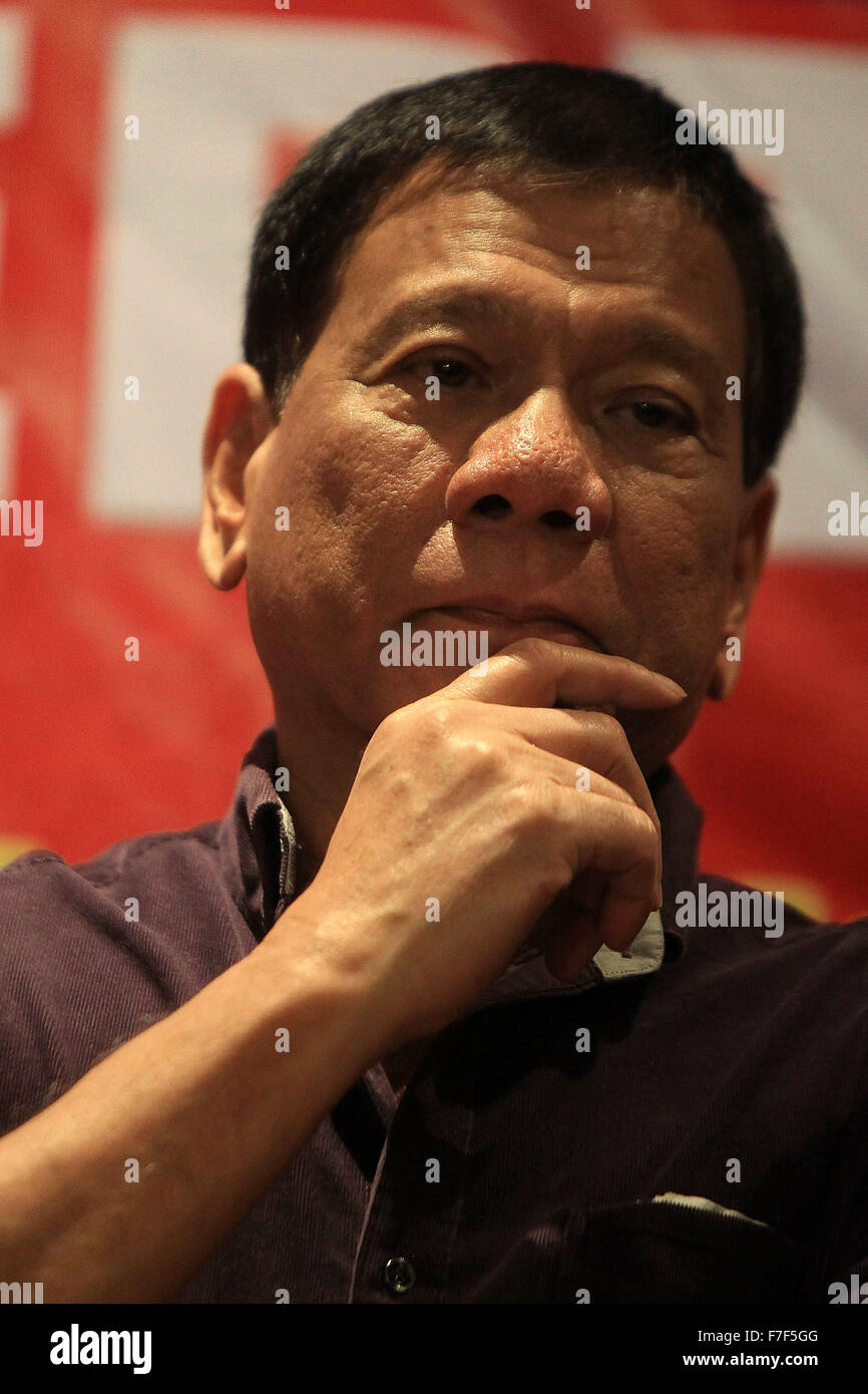 Manila, Philippines. 30th Nov, 2015. Presidential candidate and current ...