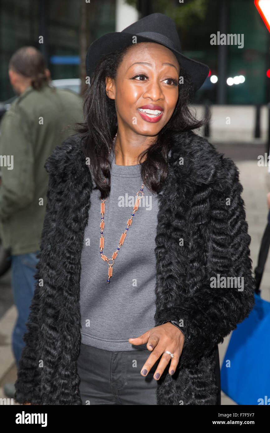 Beverley Knight pictured arriving at the Radio 2 studio Featuring ...