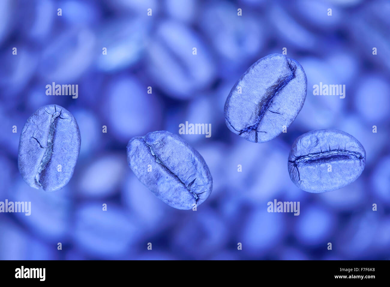 falling coffee beans closeup Stock Photo - Alamy