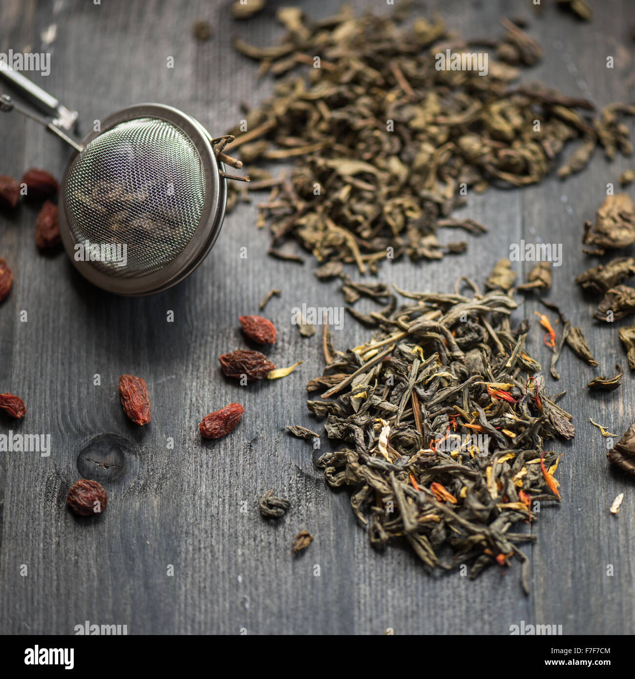 berries tea composition Stock Photo - Alamy