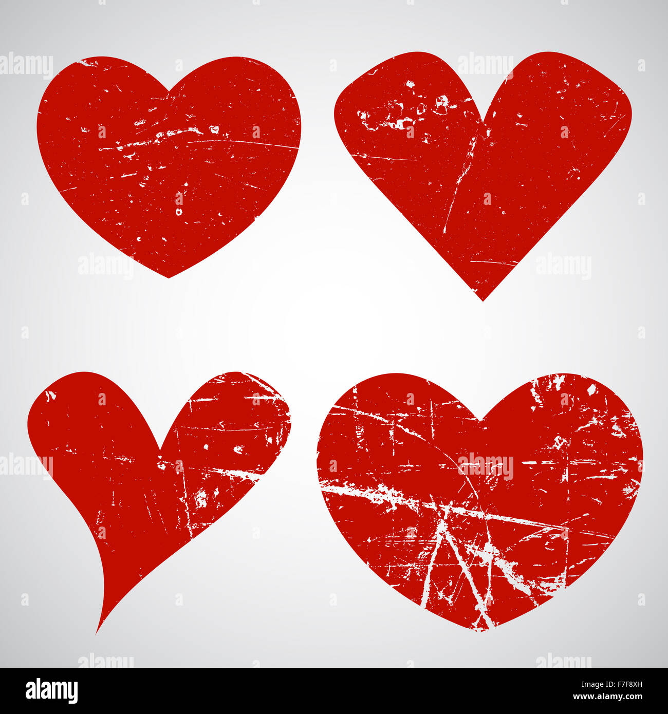 Grunge vector hearts hi-res stock photography and images - Alamy