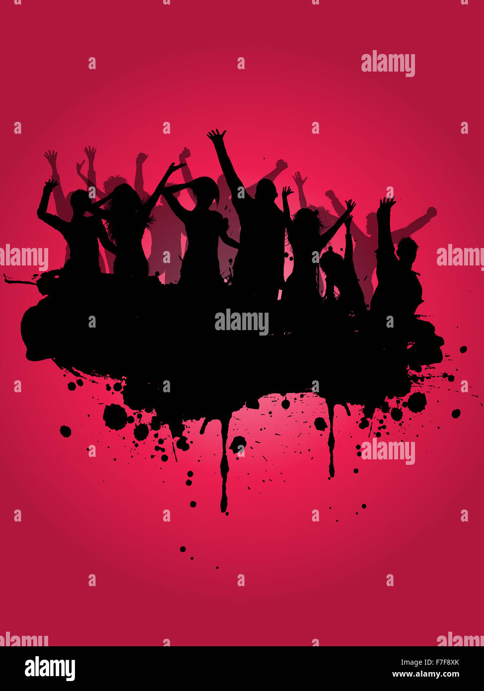 Grunge silhouette hi-res stock photography and images - Alamy