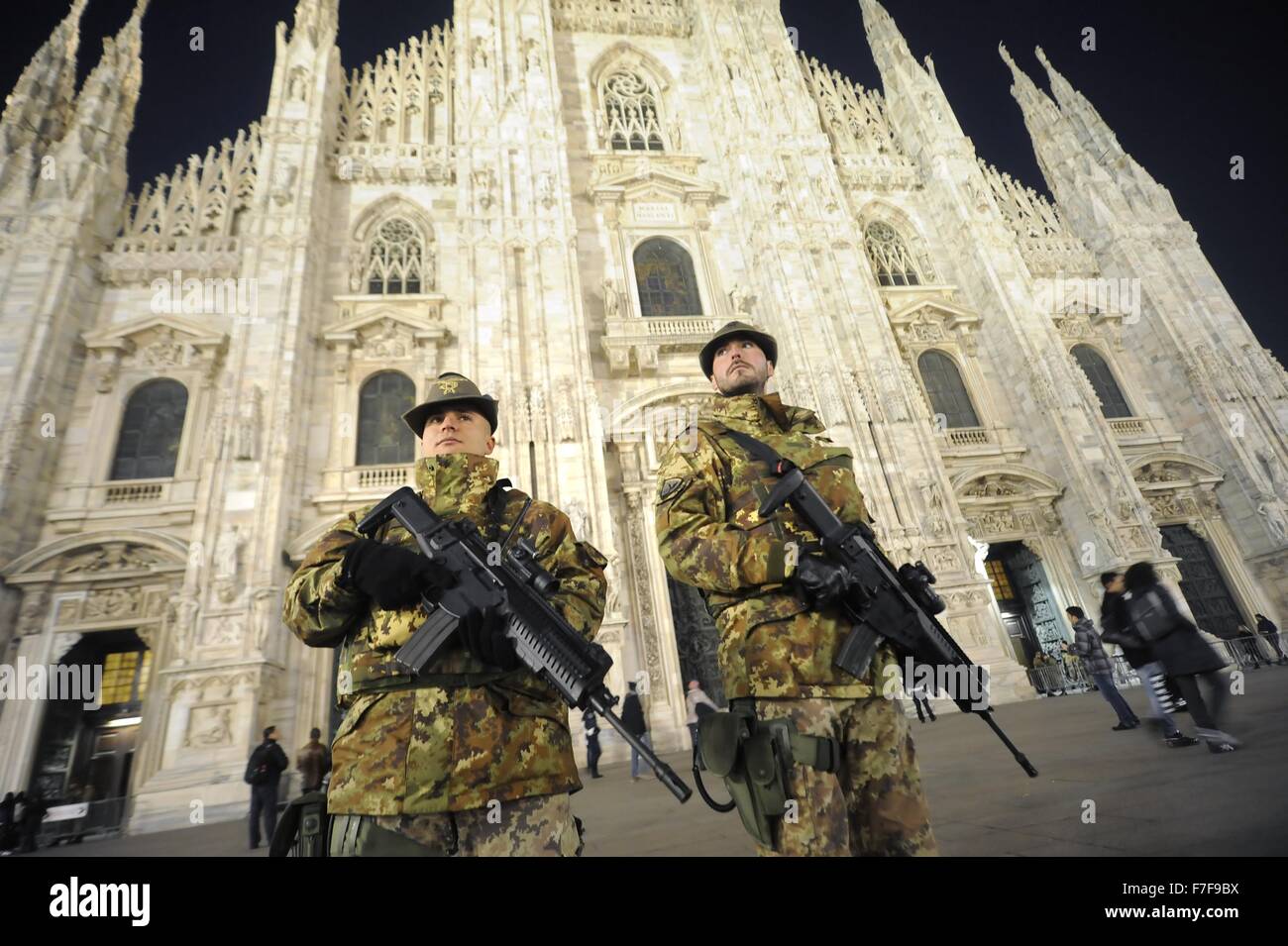 Milan (Italy) November 2015 - international terrorism emergency, the ...