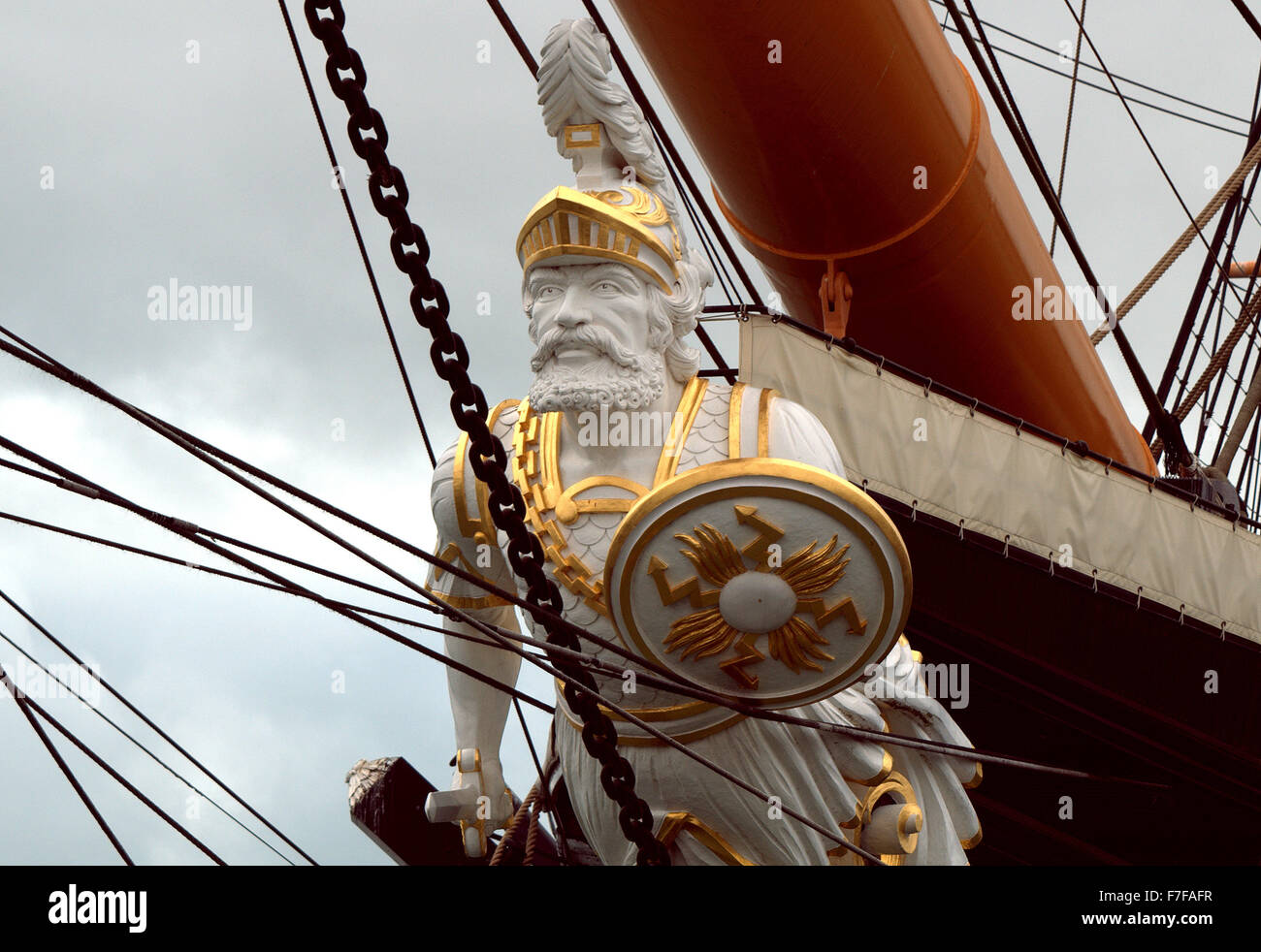 Figurehead of HMS Warrior Stock Photo - Alamy
