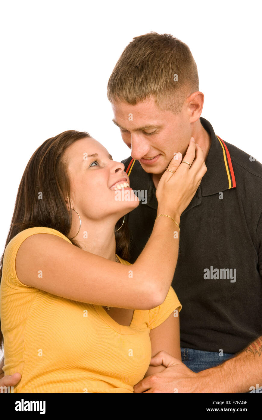 Affectionate Young Couple Stock Photo - Alamy