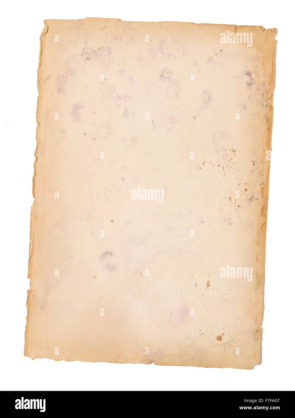 Aged Stained Paper With Shadow Stock Photo - Alamy