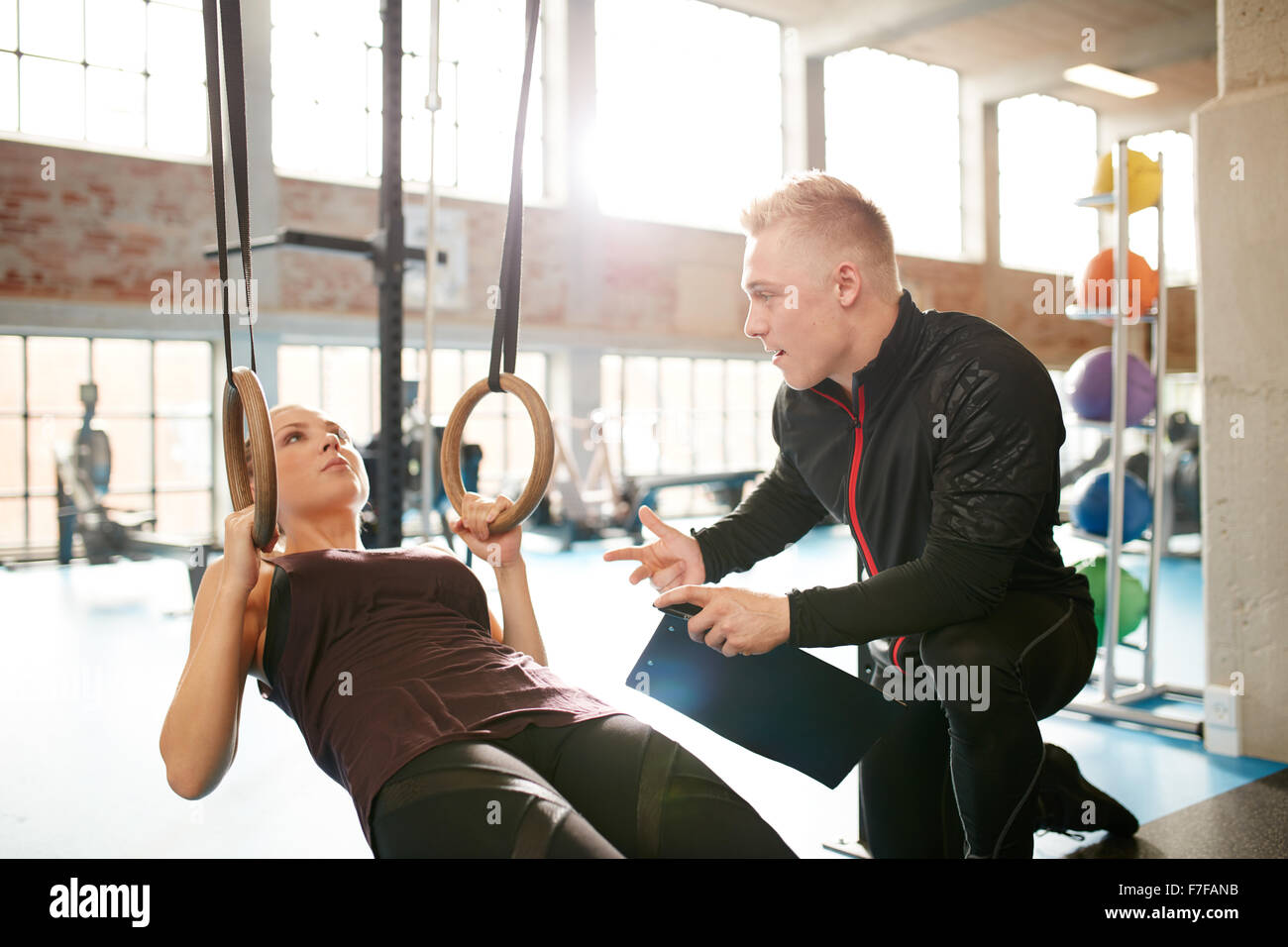 Male gym instructor hi-res stock photography and images - Alamy