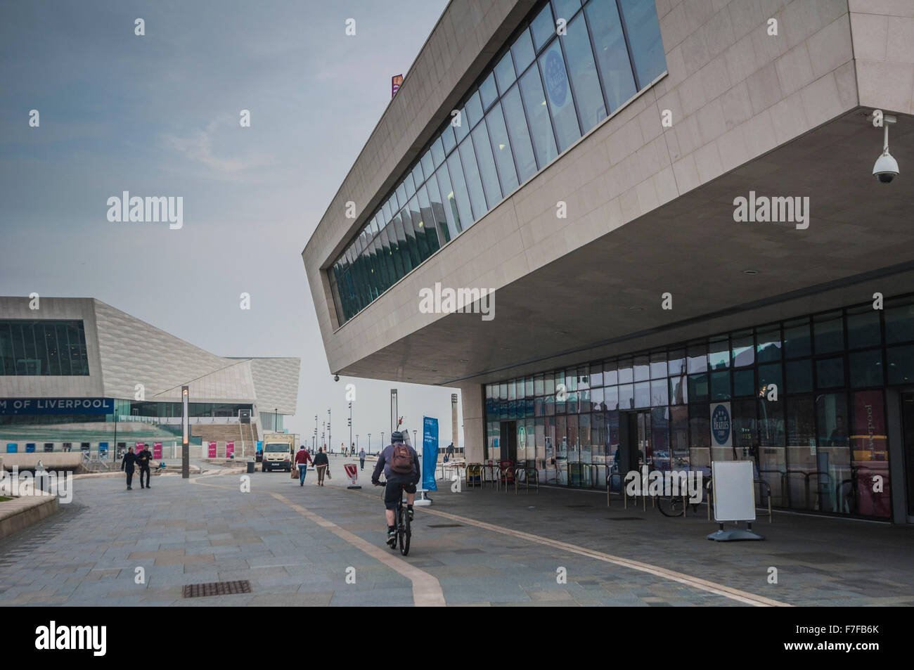 Liverpool Pier Head ferry terminal Mann Island, Liverpool, England, UK ...
