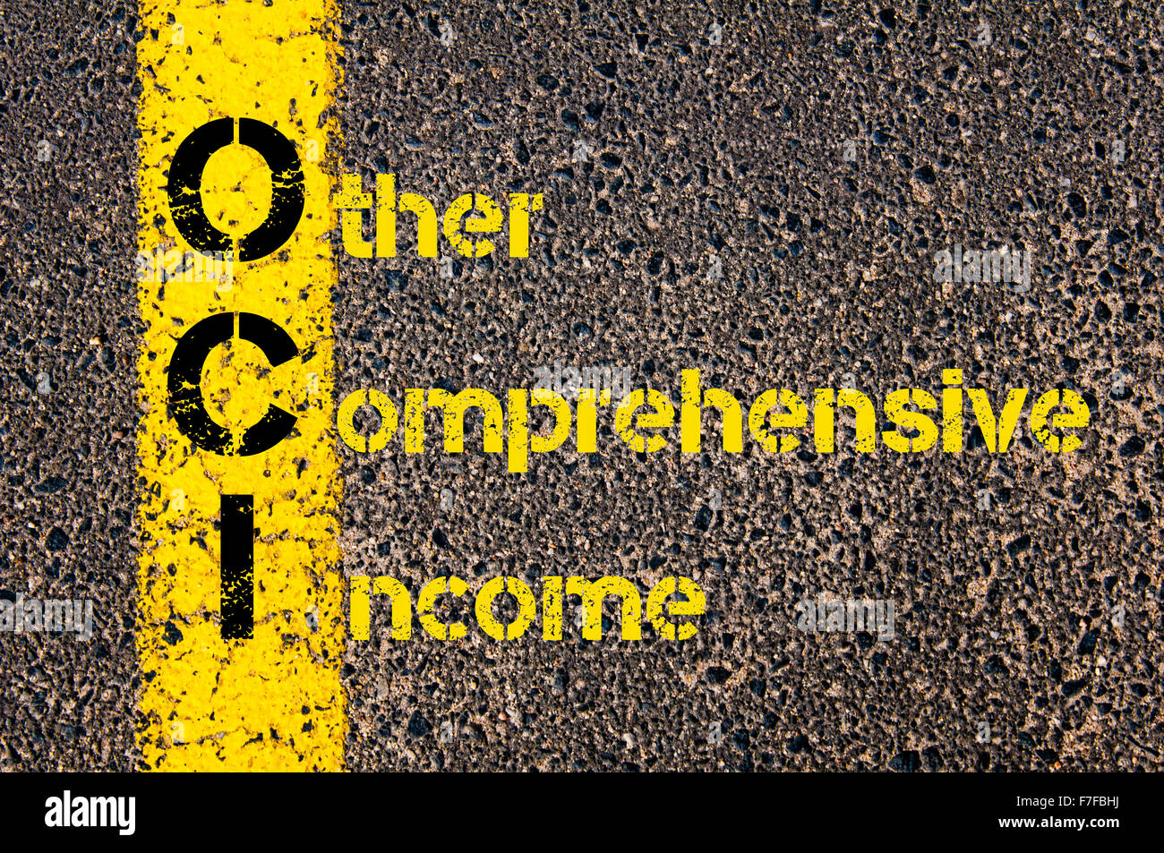 Concept image of Accounting Business Acronym OCI Other Comprehensive ...