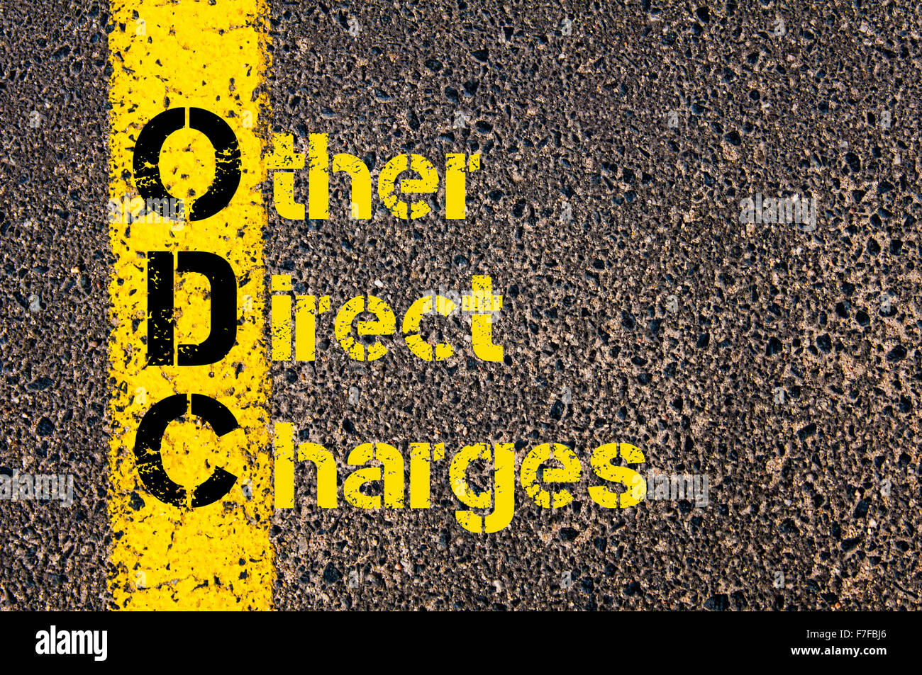 Concept image of Accounting Business Acronym ODC Other Direct Charges ...