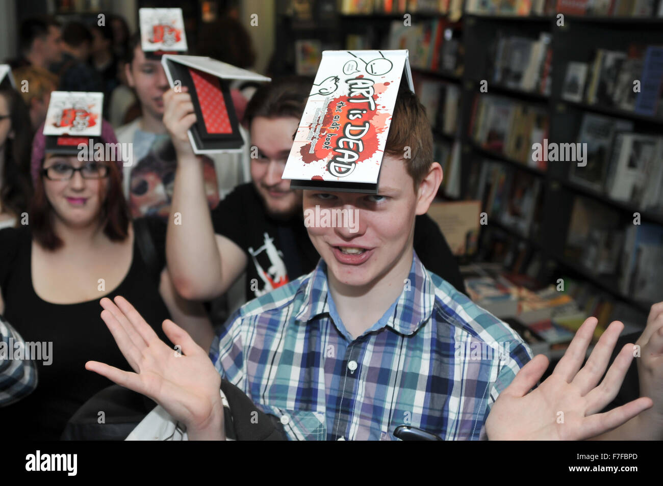 Thomas Ridgewell aka TomSka promoting and signing copies of his book ...