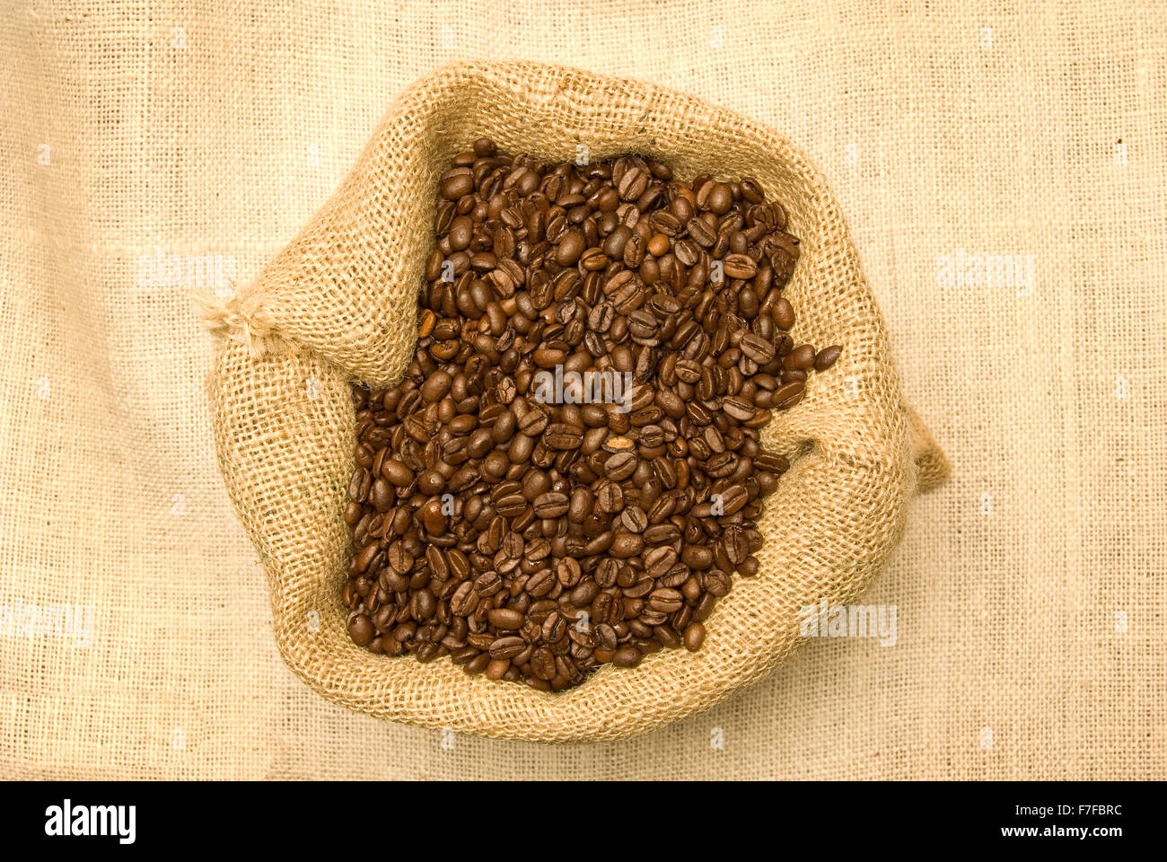 Bag of Coffee Beans Stock Photo - Alamy