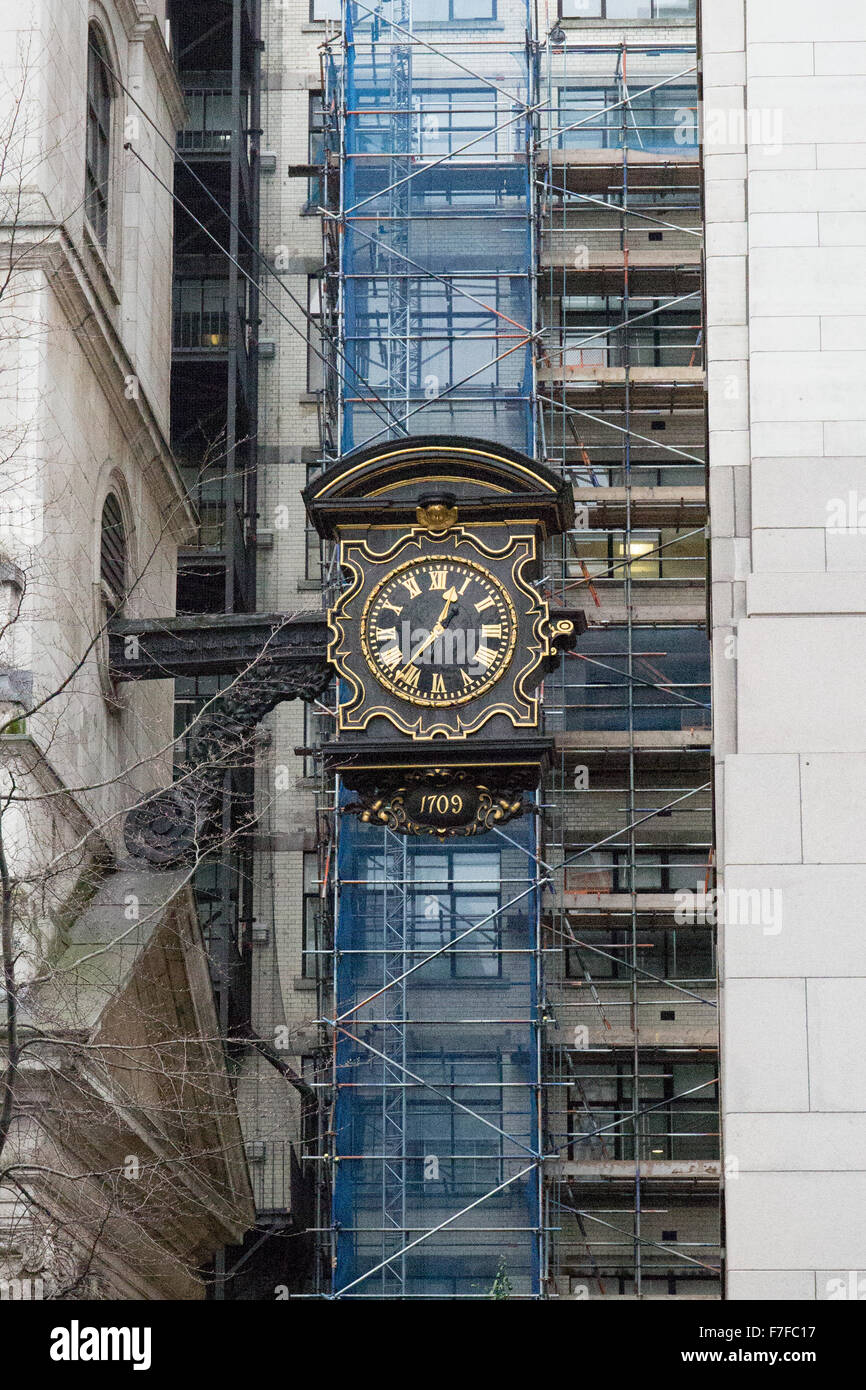Clock in the City of London Stock Photo - Alamy