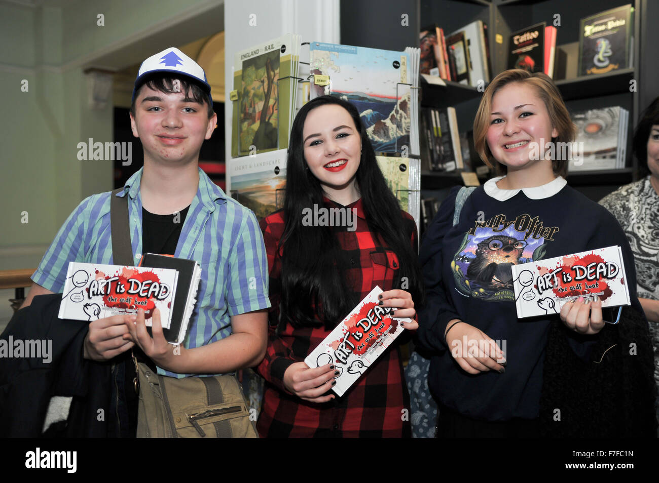 Thomas Ridgewell aka TomSka promoting and signing copies of his book ...