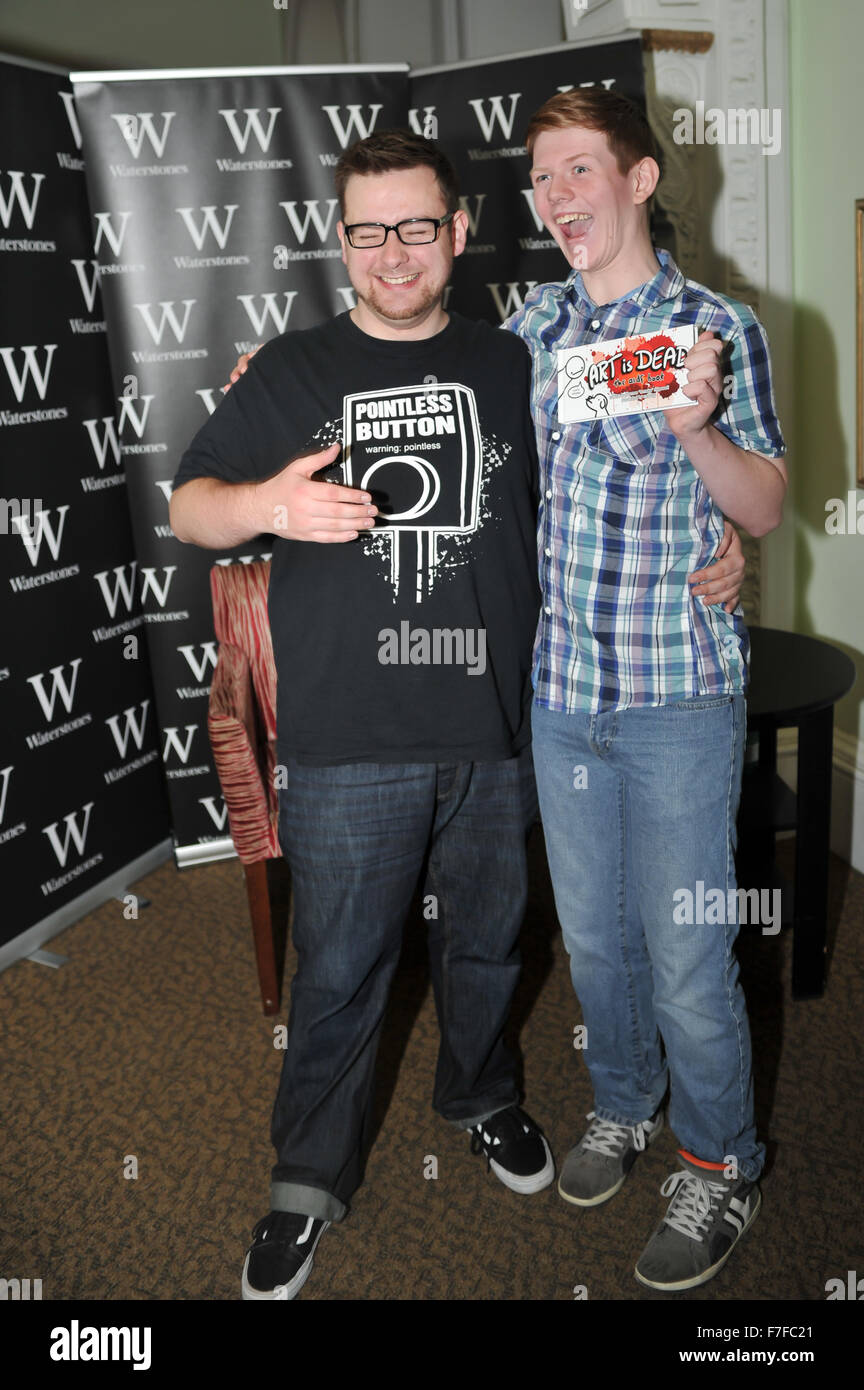 Thomas Ridgewell aka TomSka promoting and signing copies of his book ...