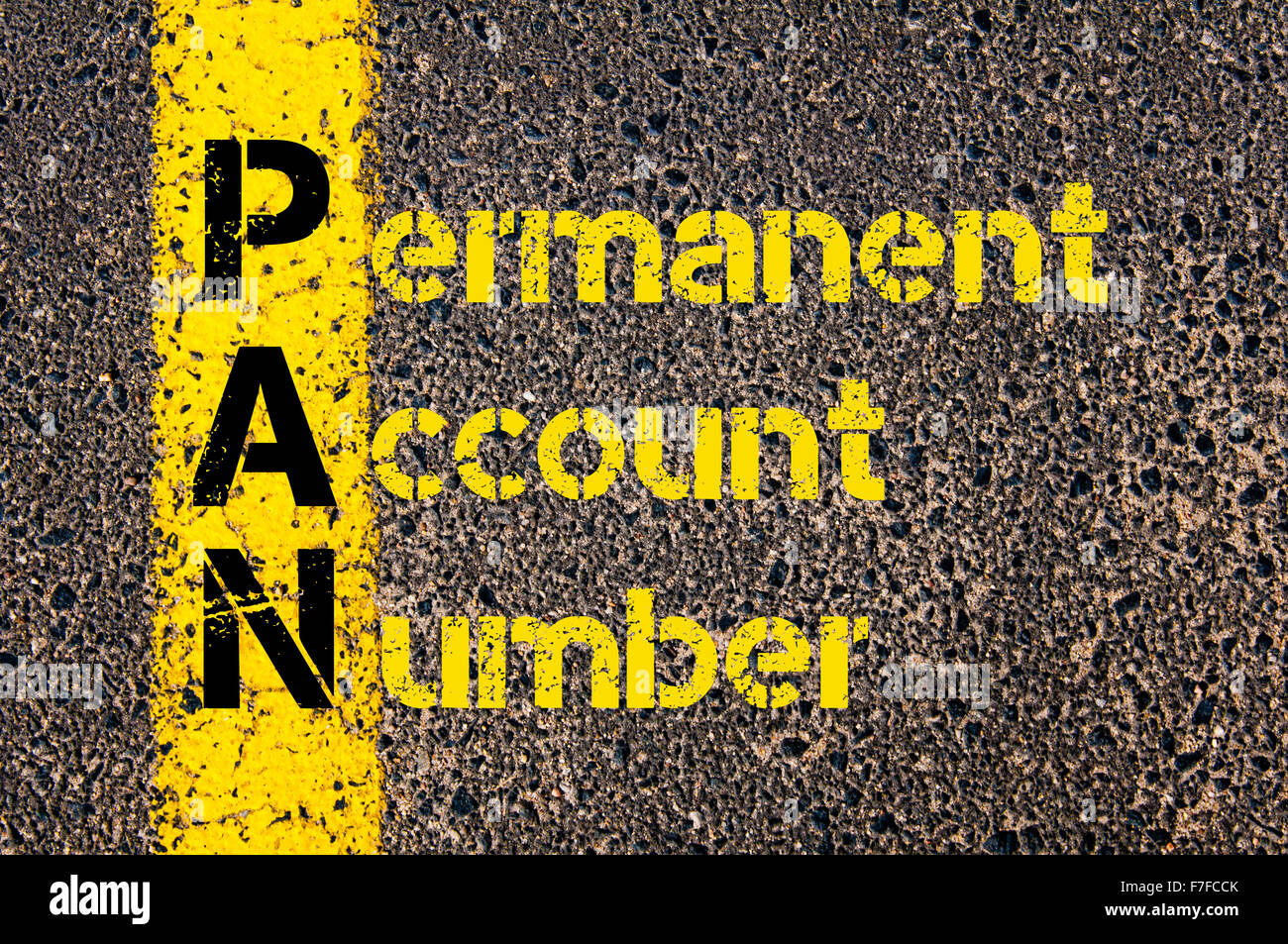 Concept image of Accounting Business Acronym PAN Permanent Account ...