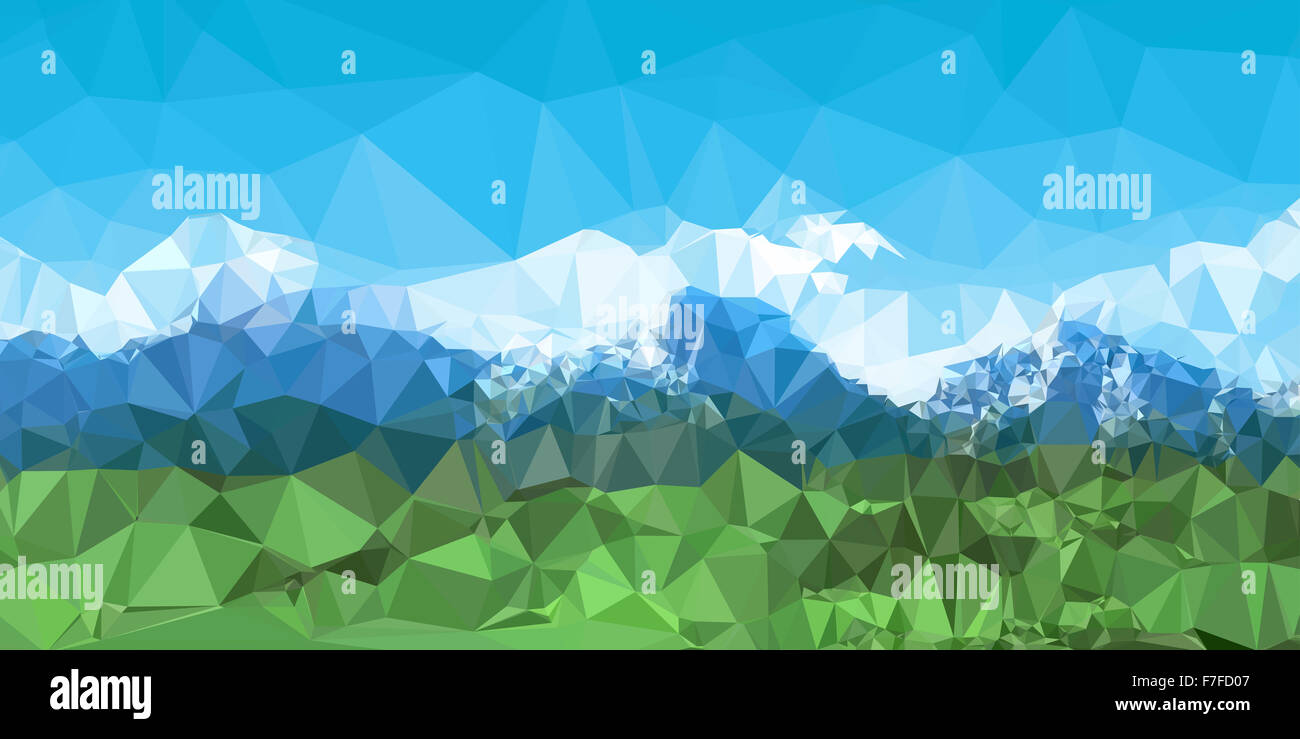 Low poly landscape hi-res stock photography and images - Alamy