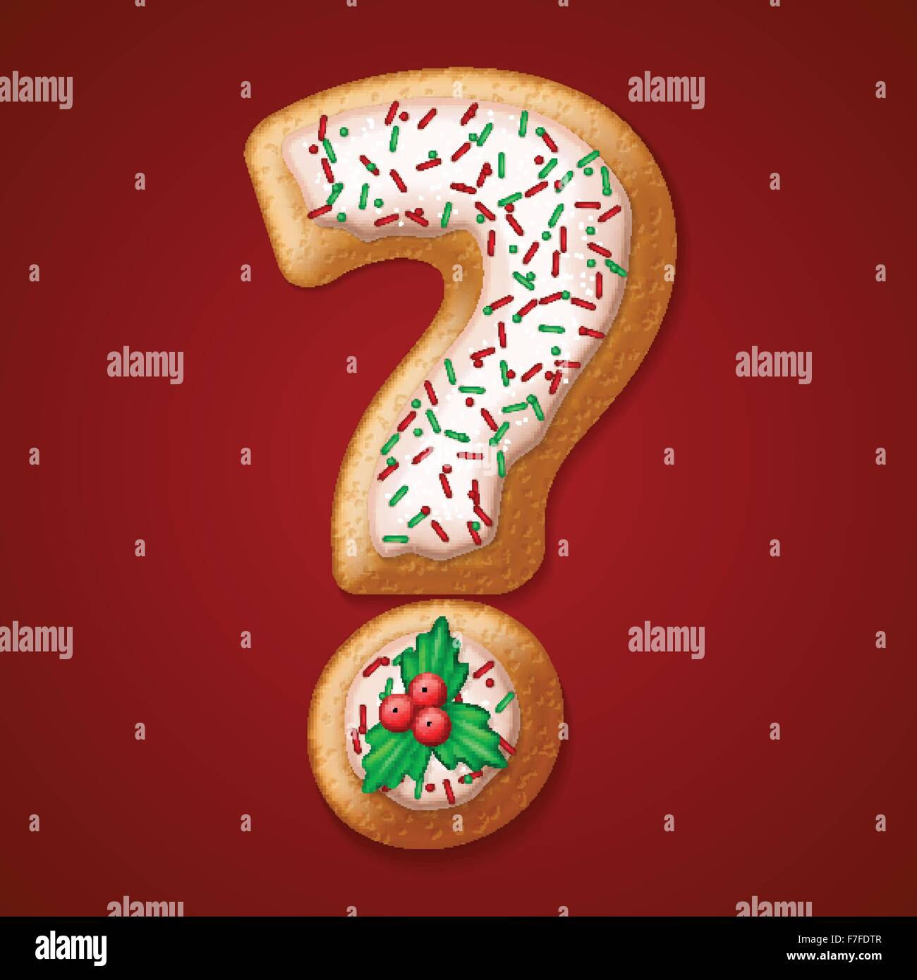 Christmas cookies numbers. Vector illustration Stock Vector Image & Art ...
