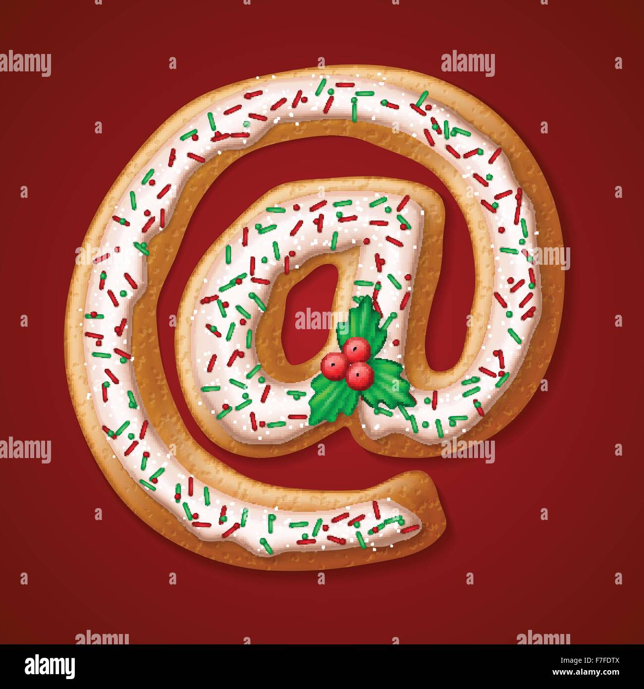 Christmas cookies numbers. Vector illustration Stock Vector Image & Art ...