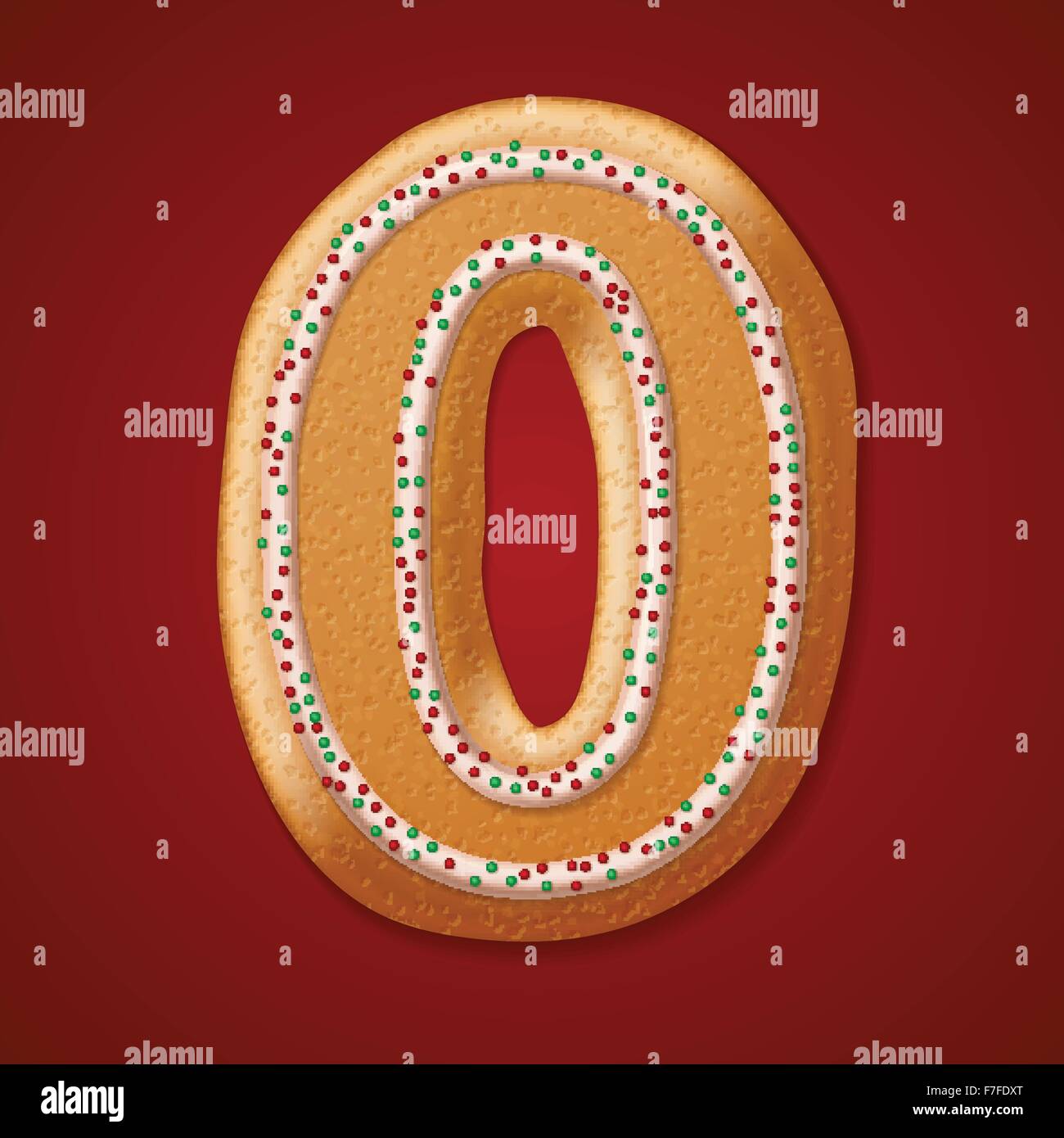 Christmas cookies numbers. Vector illustration Stock Vector Image & Art ...