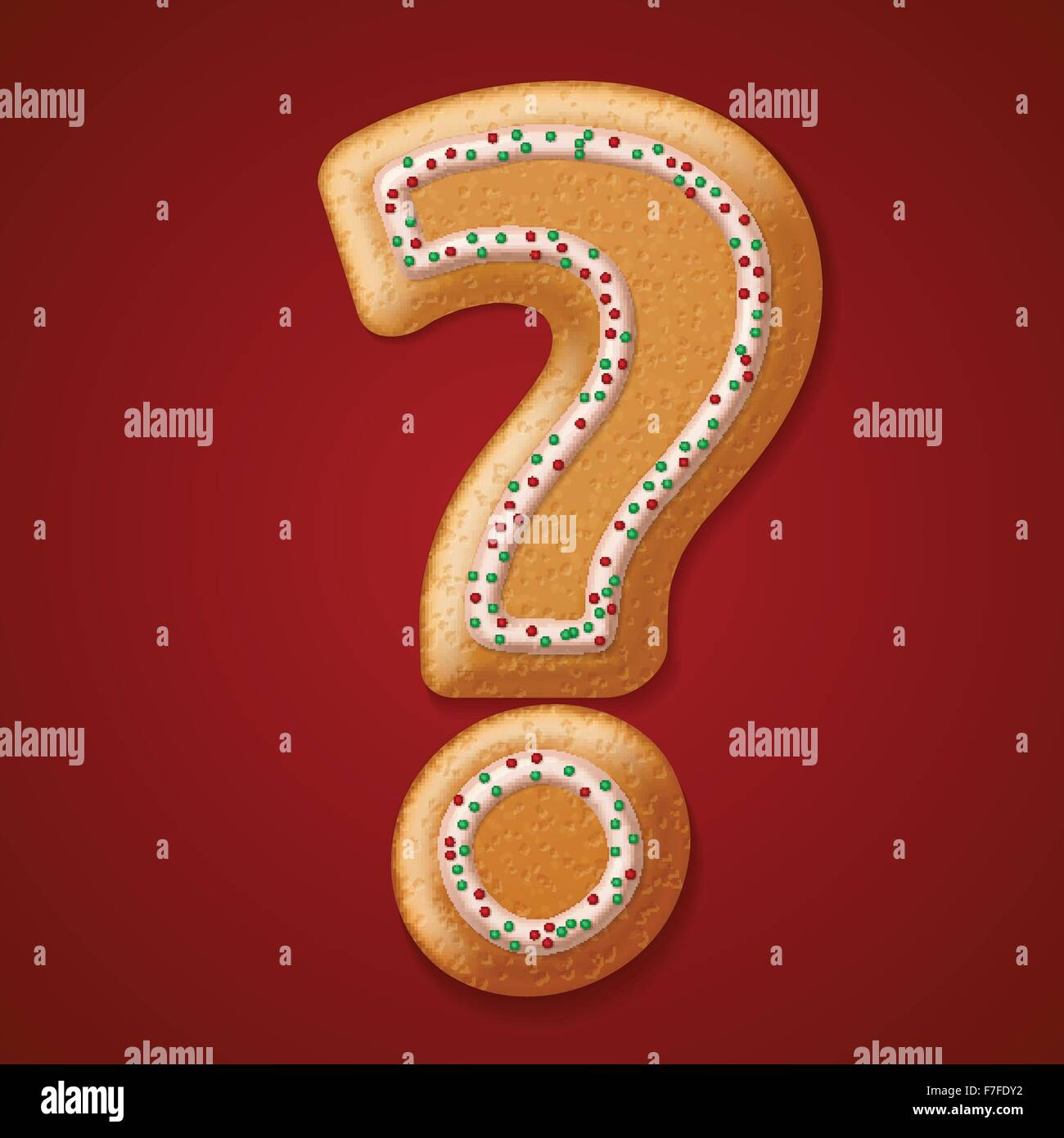 Christmas cookies numbers. Vector illustration Stock Vector Image & Art ...