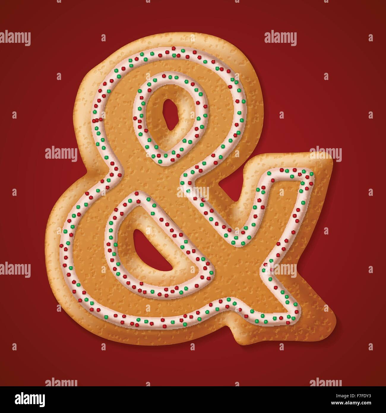 Christmas cookies numbers. Vector illustration Stock Vector Image & Art ...
