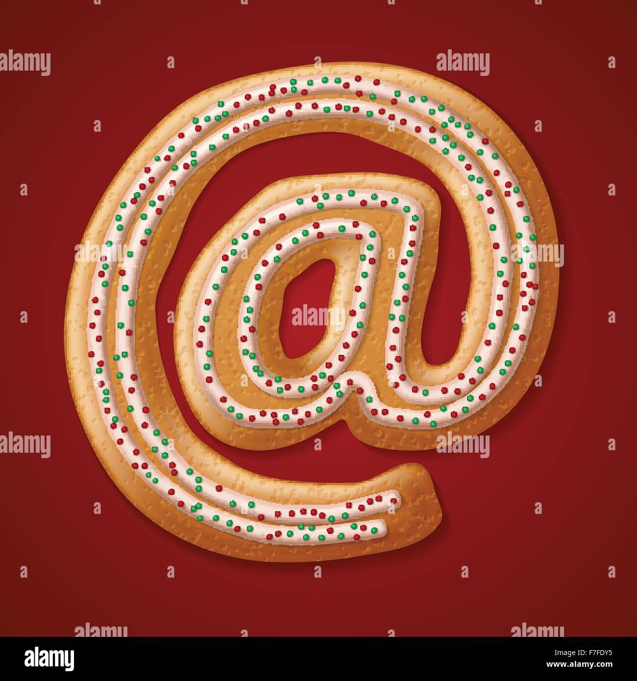 Christmas cookies numbers. Vector illustration Stock Vector Image & Art ...