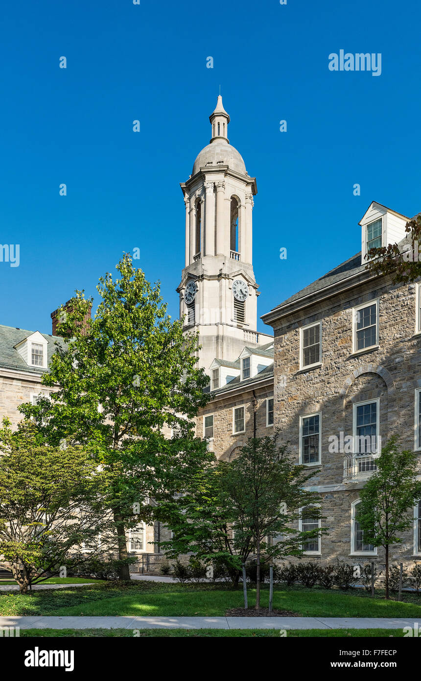 Old Main building on the campus of Penn State University, State College ...