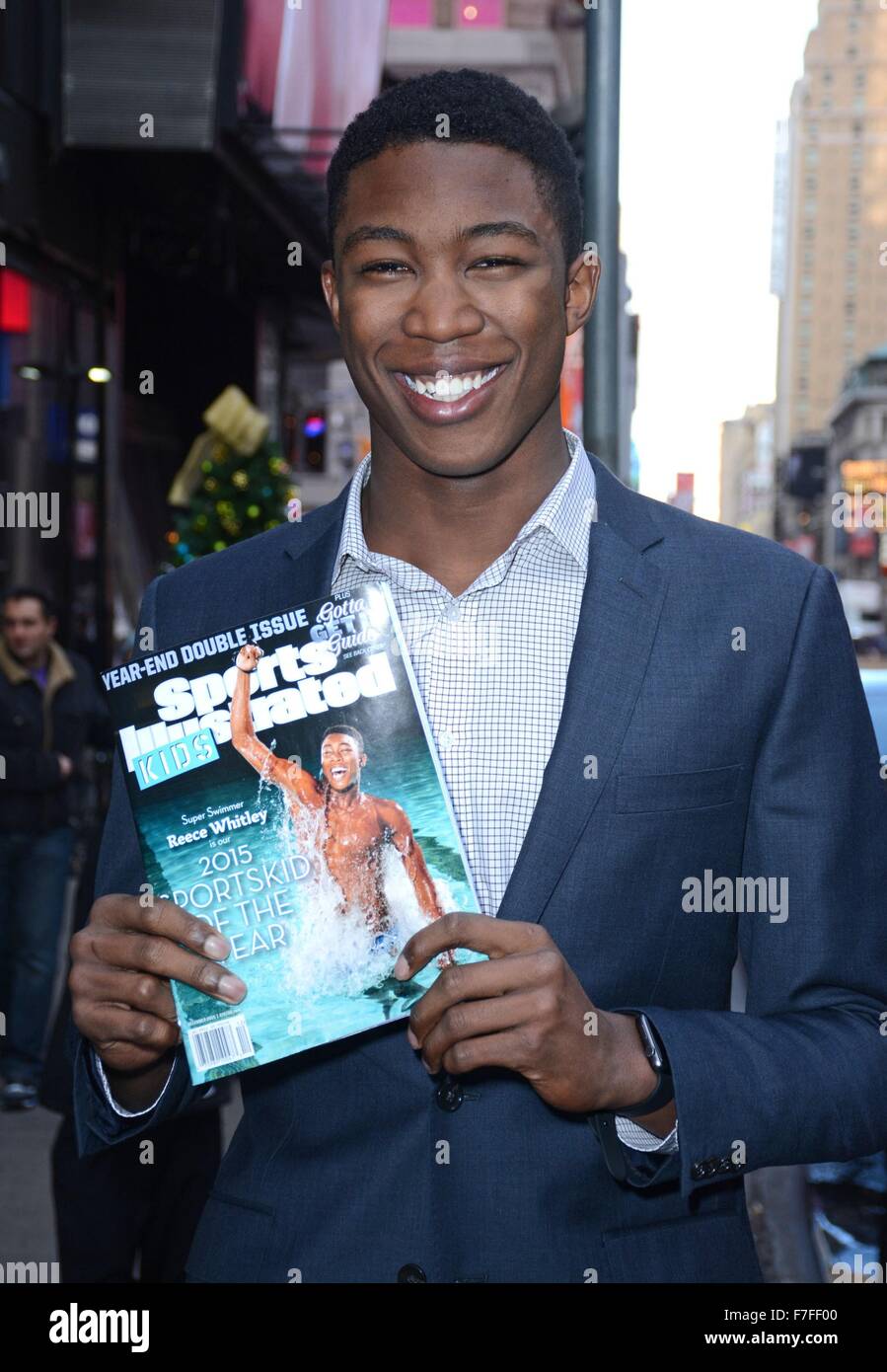New York, NY, USA. 30th Nov, 2015. Reece Whitley out and about for ...