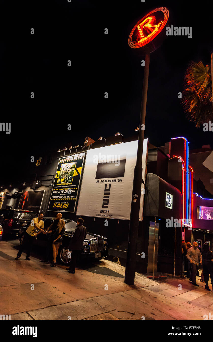 The Roxy Theatre, Sunset Strip, West Hollywood, California, USA Stock ...