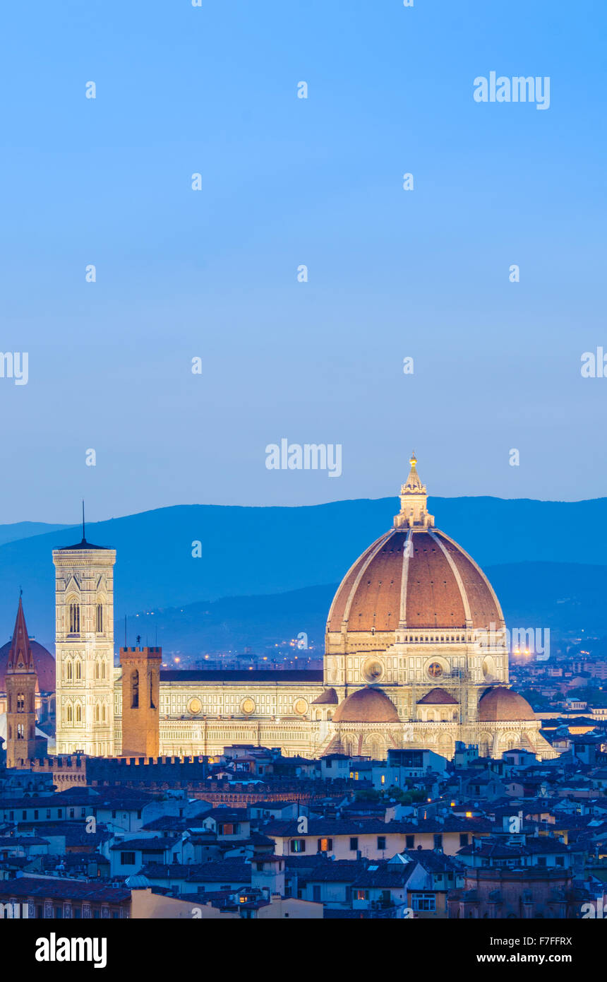 Florence cityscape in dusk hours Stock Photo - Alamy