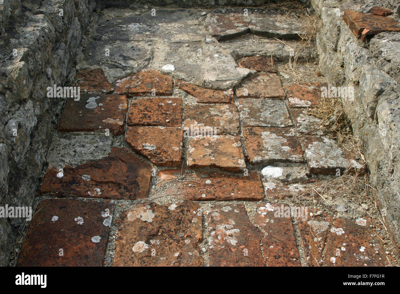 Roman villa floor tiles Stock Photo - Alamy