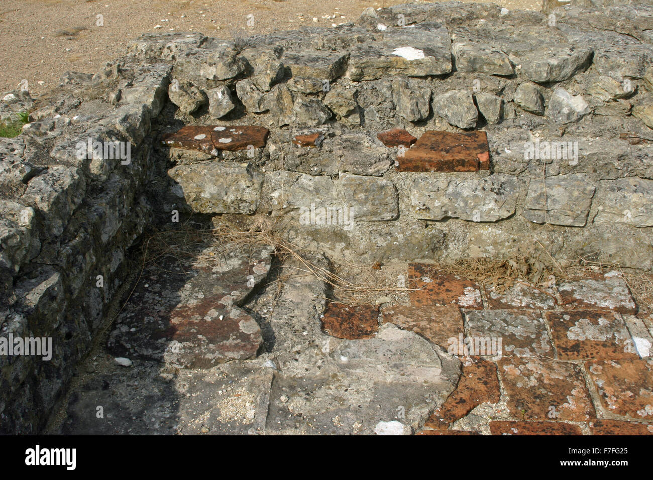 Roman villa floor tiles Stock Photo - Alamy