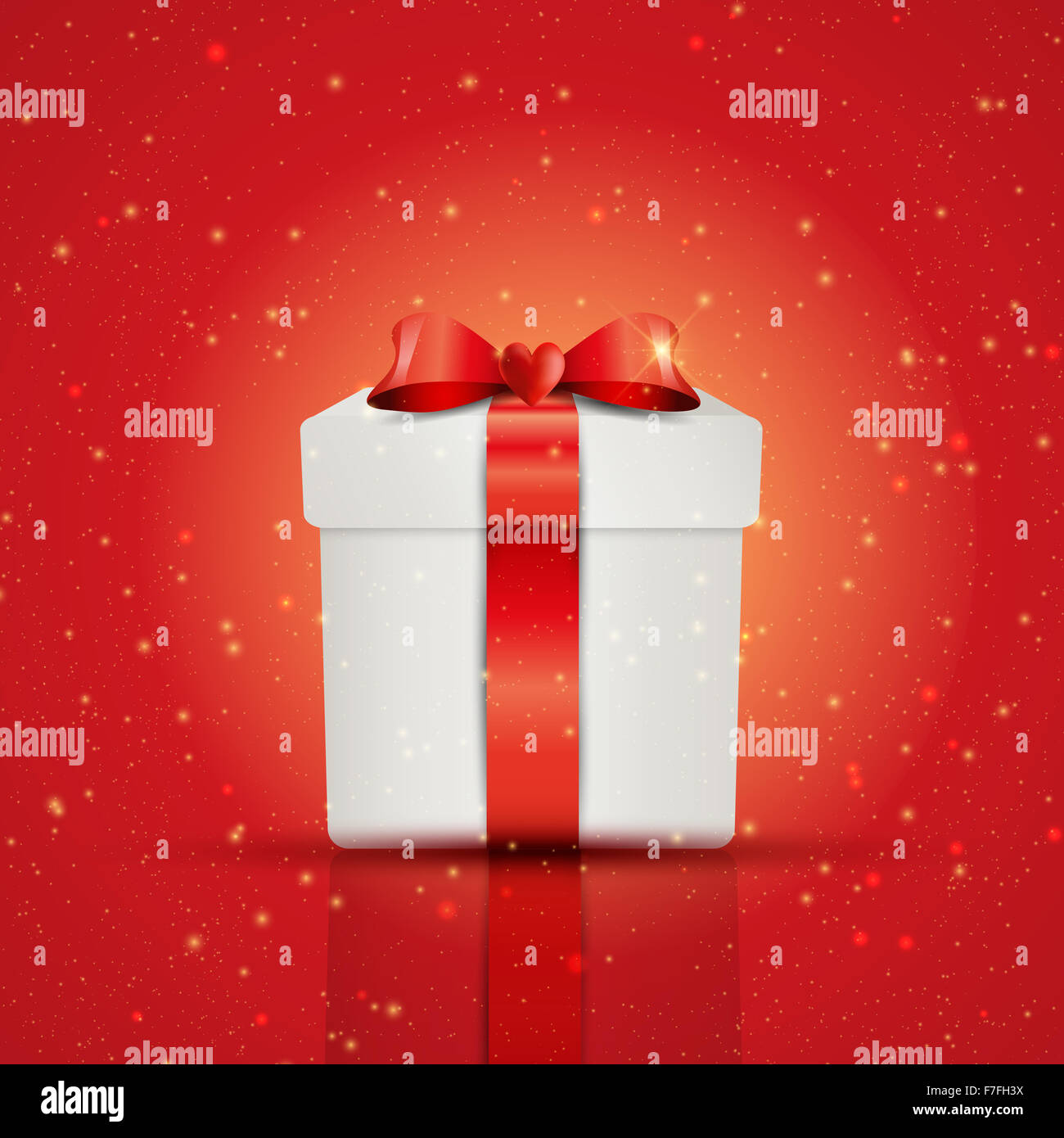 Valentine's Day background with gift box Stock Photo - Alamy