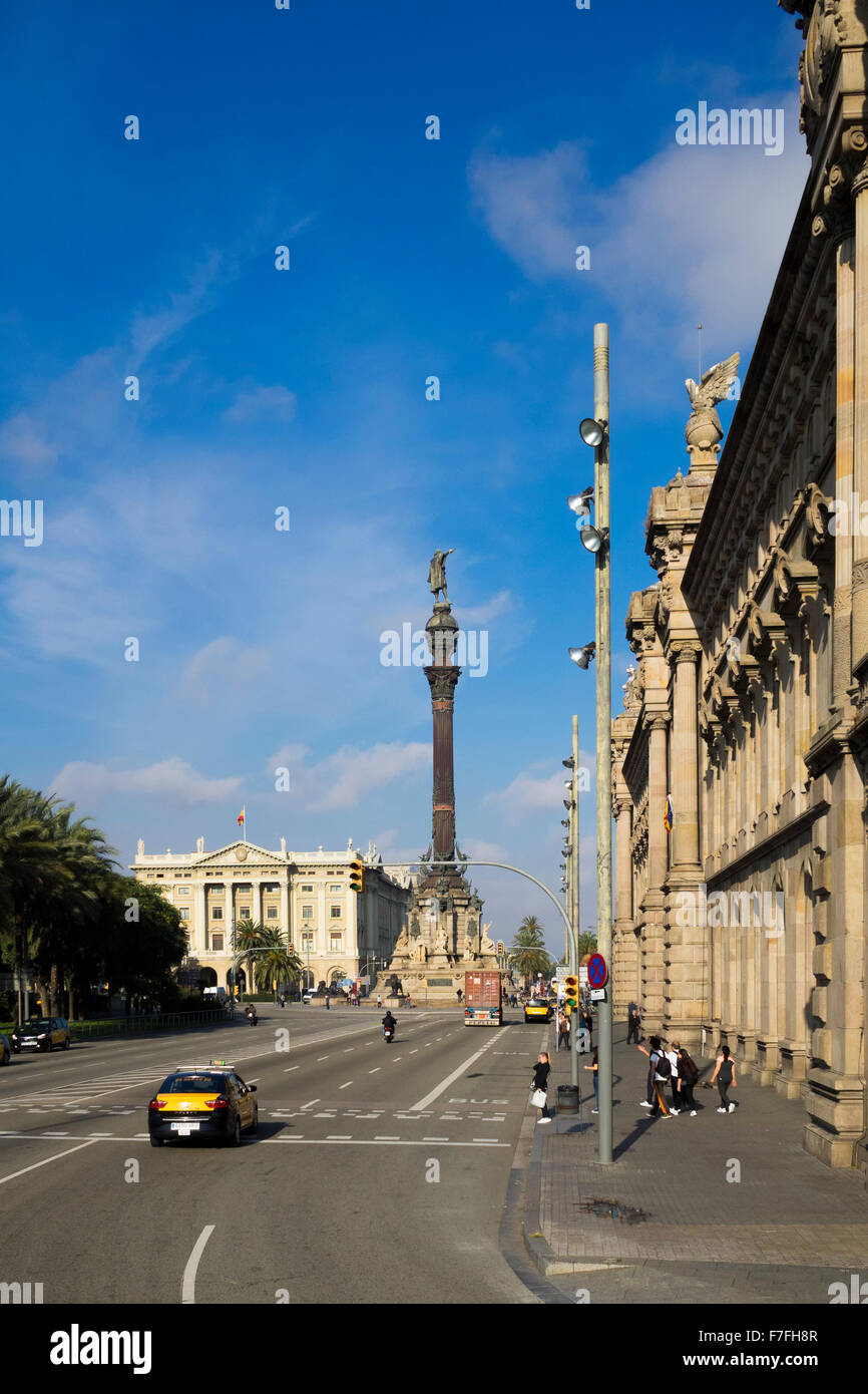 Passeig de colom columbus hi-res stock photography and images - Alamy
