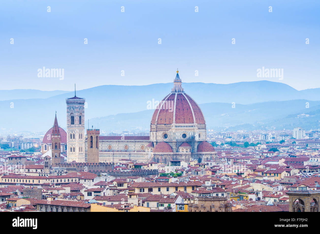 Florence cityscape in dusk hours Stock Photo - Alamy
