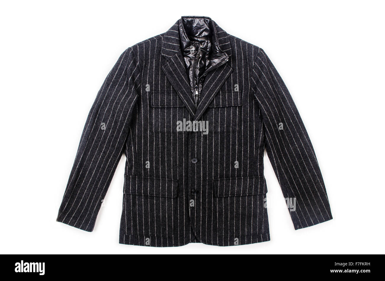 Male coat isolated on the white Stock Photo - Alamy
