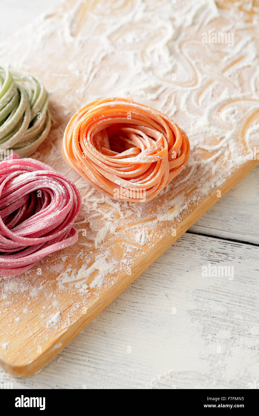 raw italian color pasta, food Stock Photo - Alamy