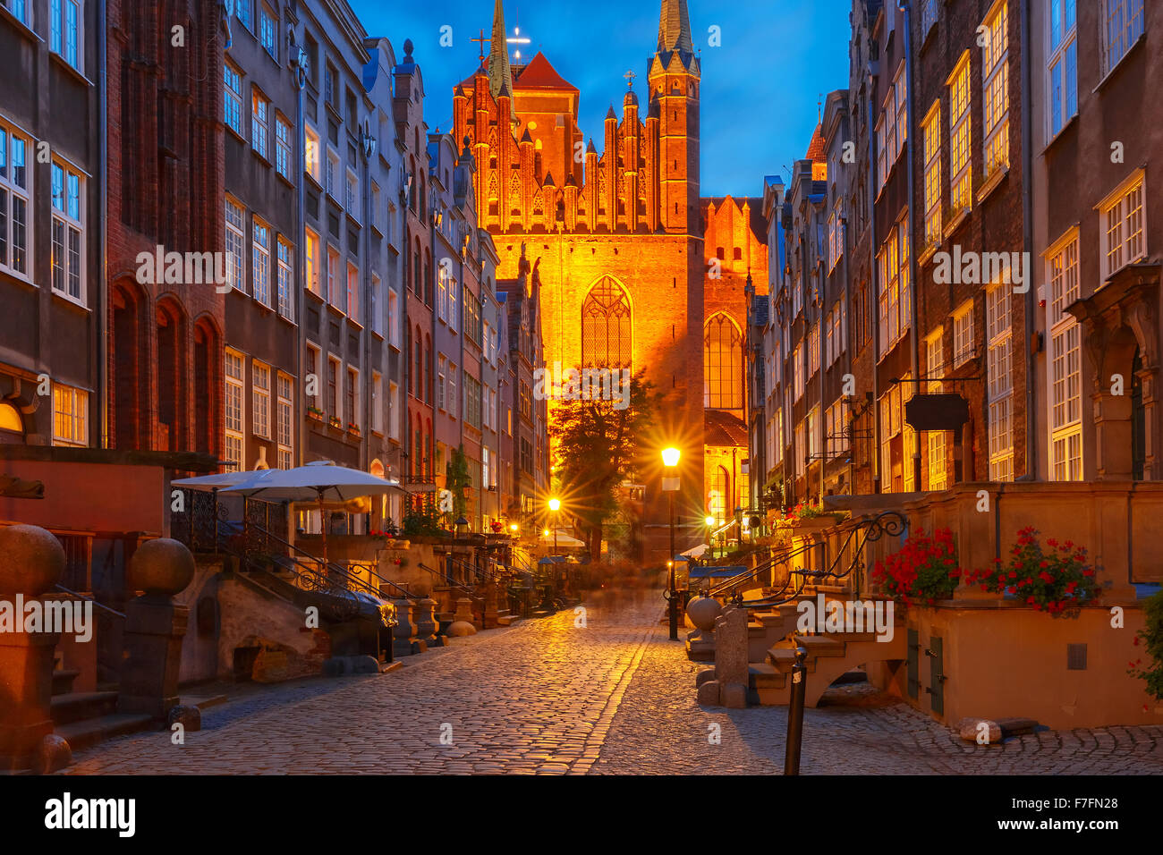 Mariacka street in Gdansk Old Town, Poland Stock Photo - Alamy