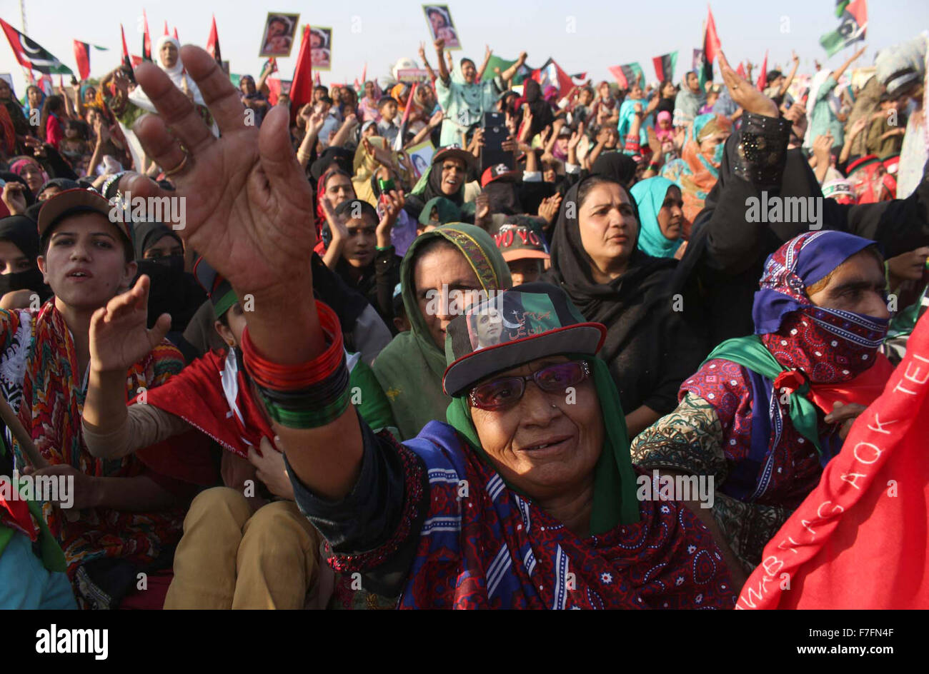 Large numbers of Peoples Party (PPP) supporters and activists are ...
