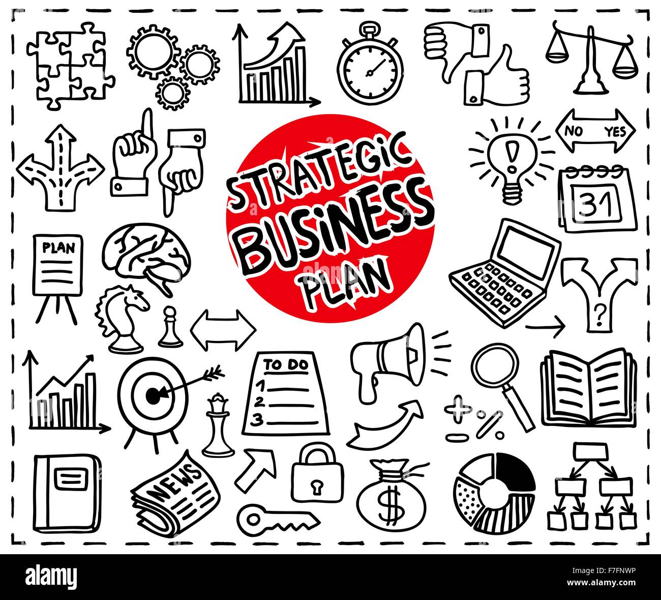 Strategic Business icons Stock Vector Image & Art - Alamy