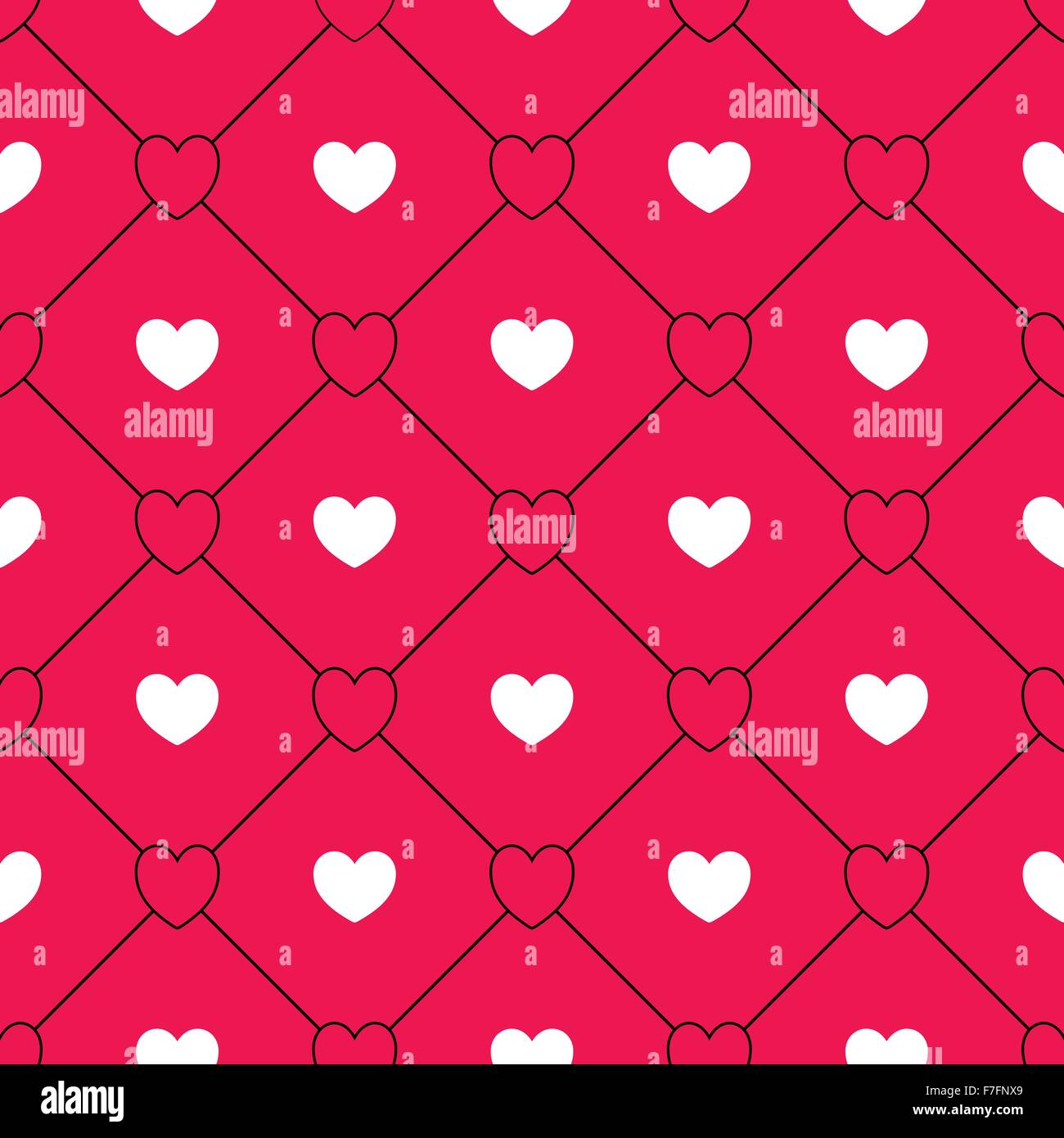 Seamless hearts pattern Stock Vector Image & Art - Alamy