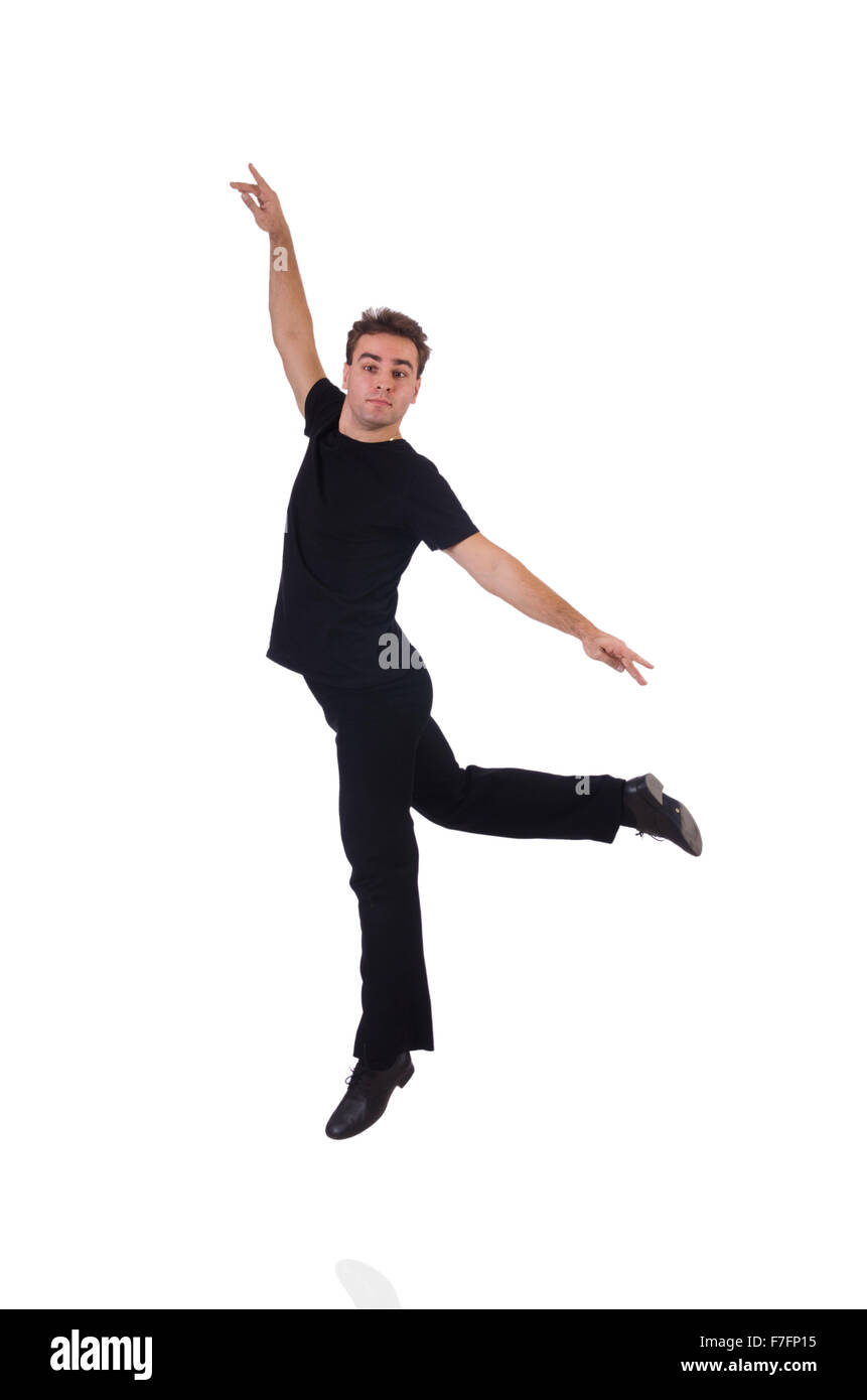 Dancer isolated on the white background Stock Photo - Alamy