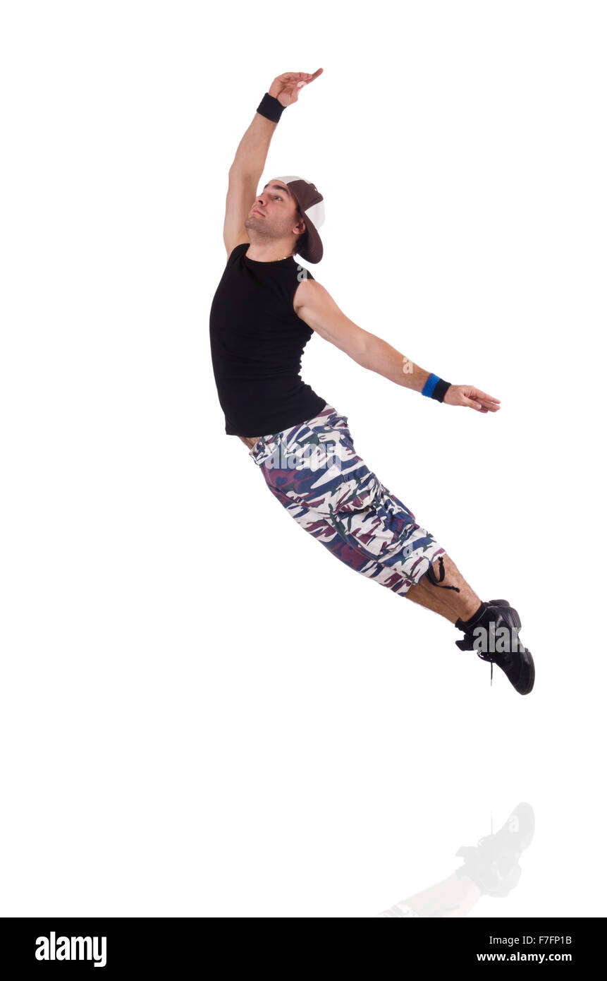 Dancer isolated on the white background Stock Photo - Alamy